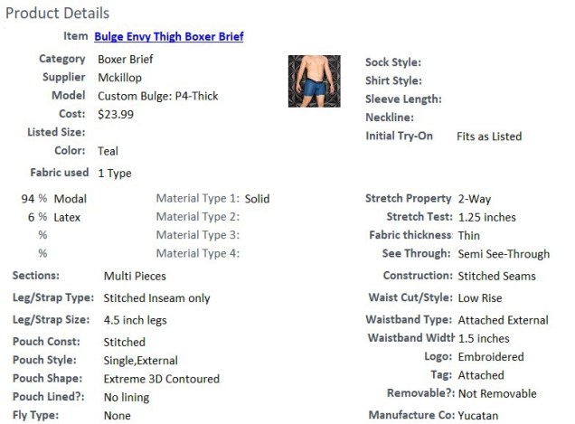 Bulge Envy Thigh Boxer Brief, by McKillop – Underwear Testing Range
